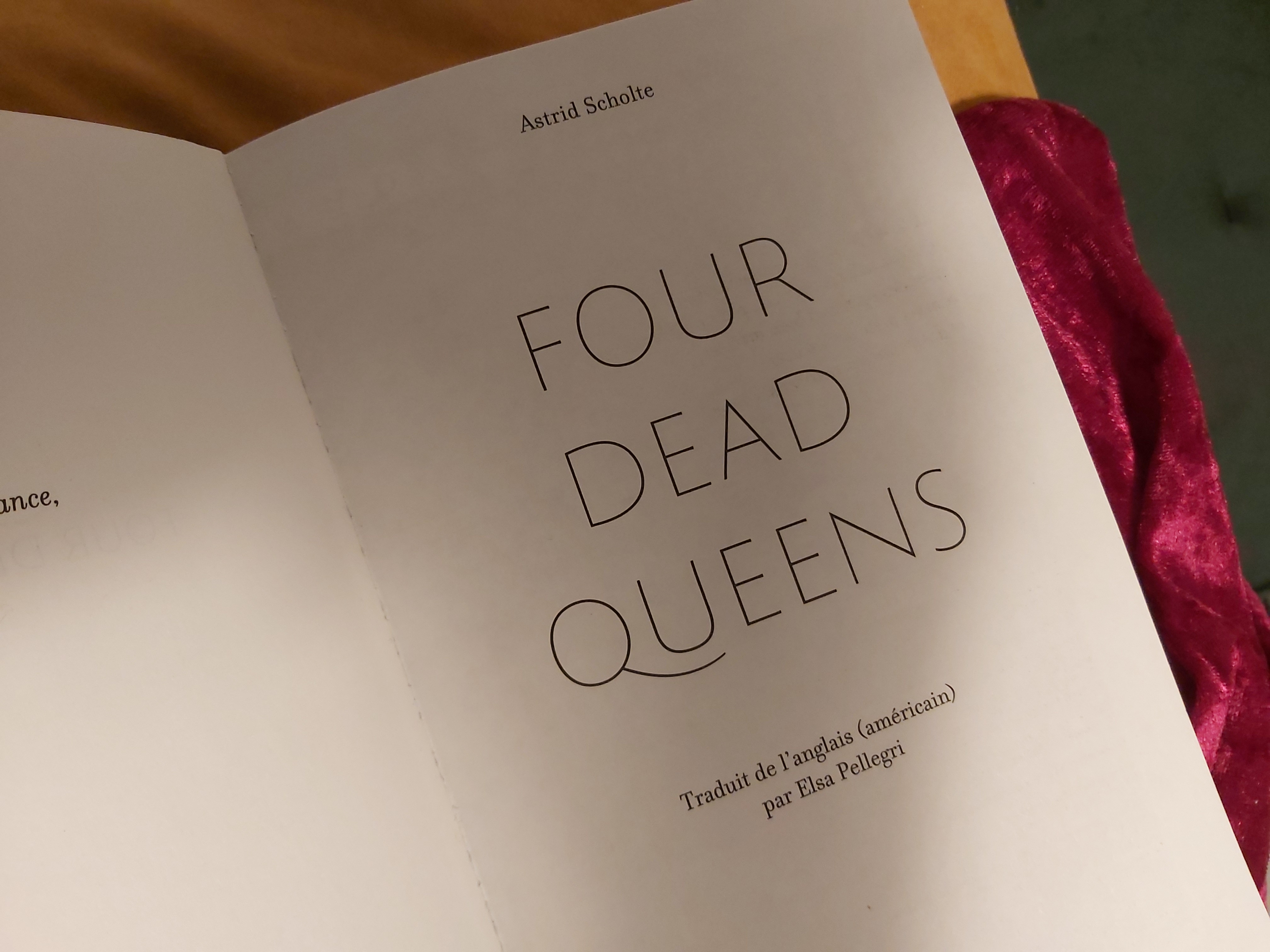 « Four Dead Queens » d’Astrid Scholte